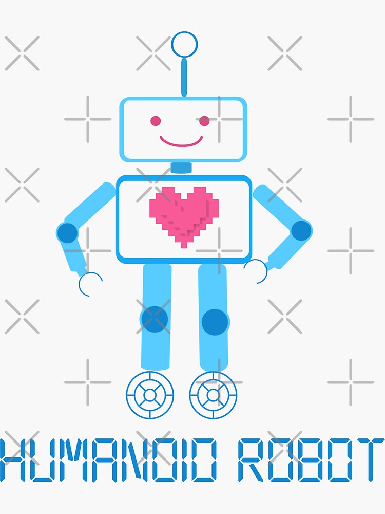 "humanoid robot" Sticker for Sale by zzzozzo | Redbubble