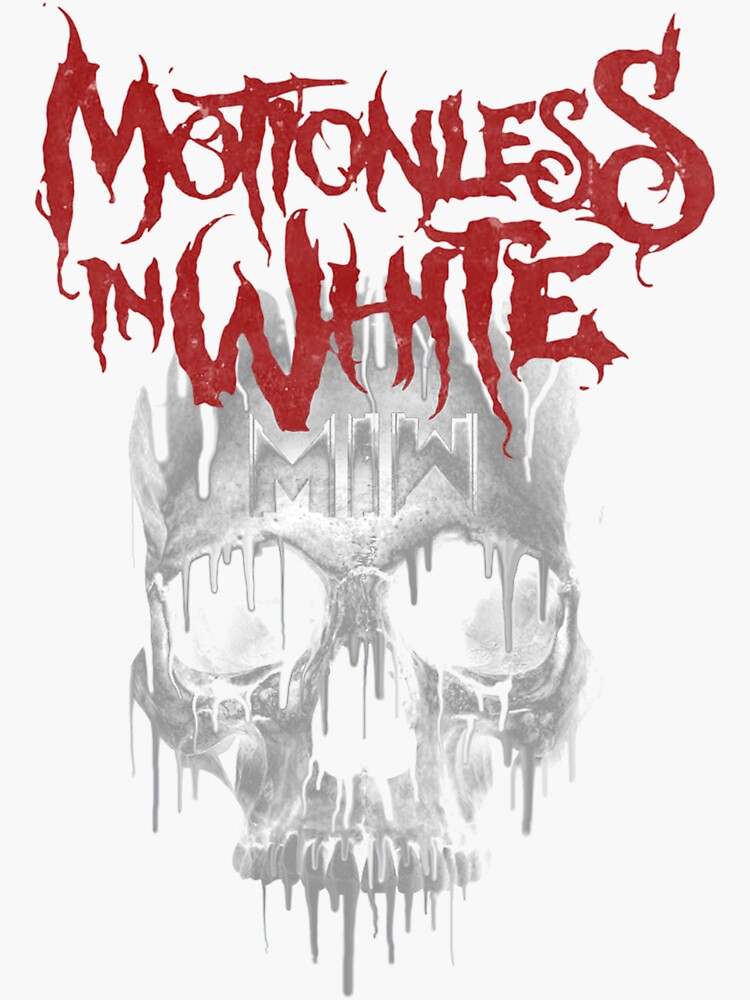 "motionless in white" Sticker for Sale by rdibnahqq | Redbubble