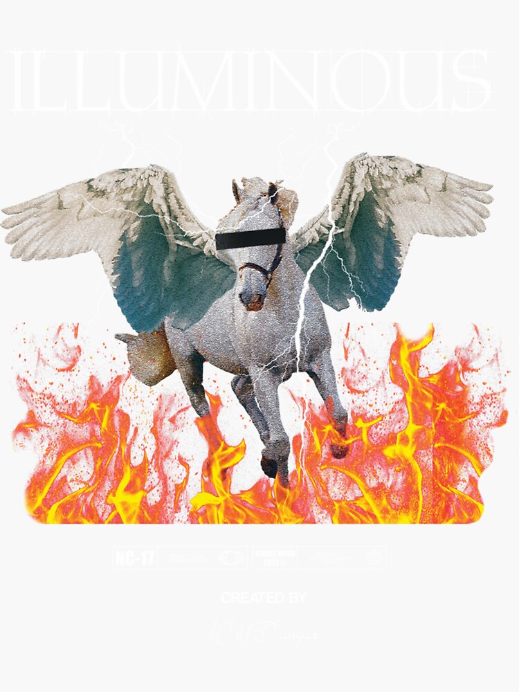 "Illuminous " Sticker for Sale by Guilteebye | Redbubble