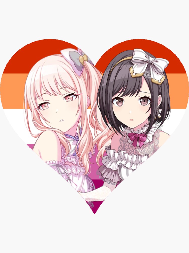 "Secret Distance Mizuki / Ena Lesbian Heart" Sticker for Sale by ...