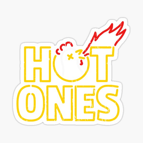 "Hot Ones" Sticker for Sale by quafflepies | Redbubble