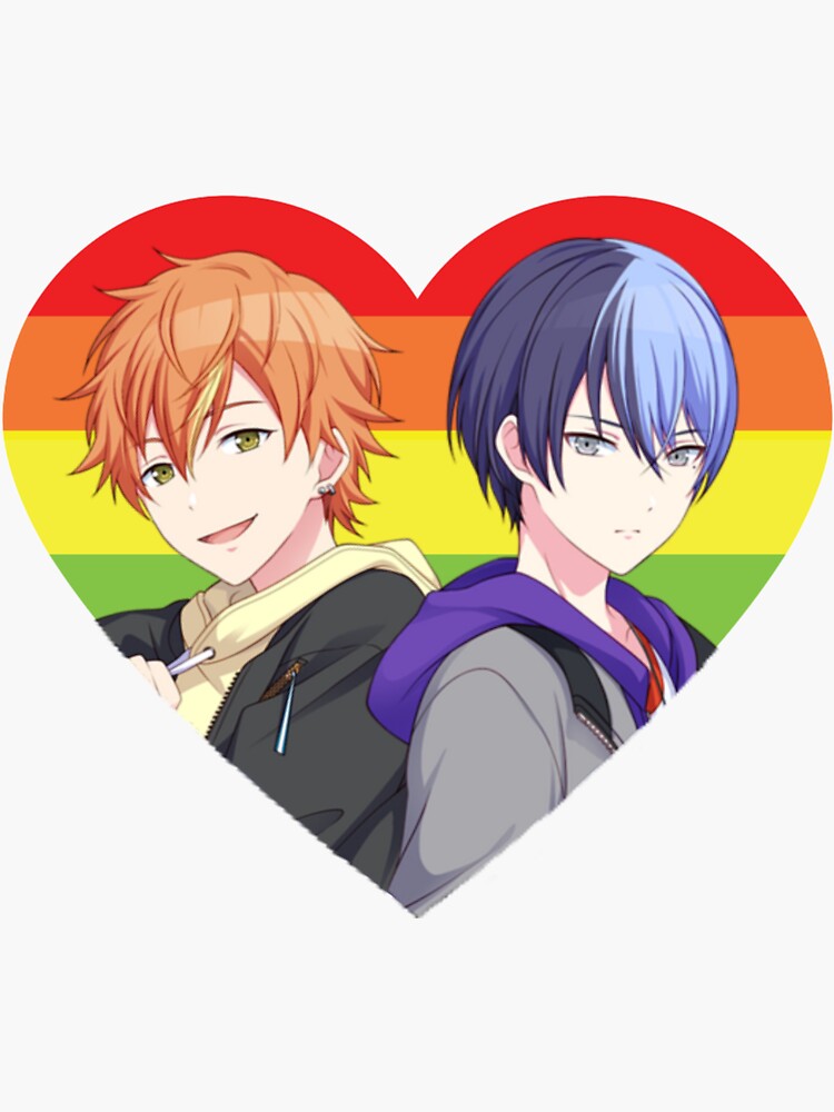 "Akito / Toya Pride Heart" Sticker for Sale by PlutoneArt | Redbubble