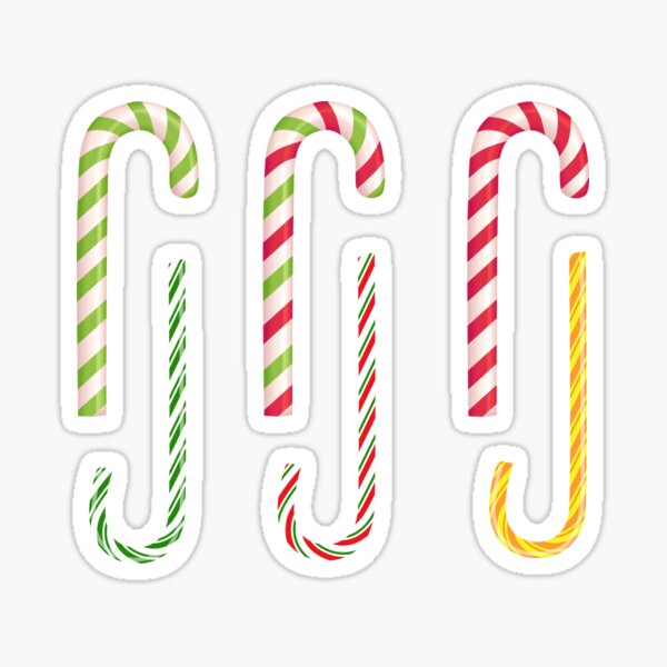 "Christmas Candy Cane Delight Sticker Pack" Sticker for Sale by ...