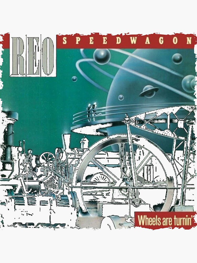 "REO SPEEDWAGON BAND" Sticker for Sale by kuralasar | Redbubble