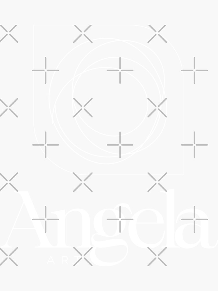 "Angela" Sticker for Sale by CecilShankle | Redbubble