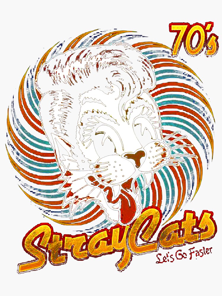 "stray cats, stray cats band, band kurt cobain" Sticker for Sale by ...