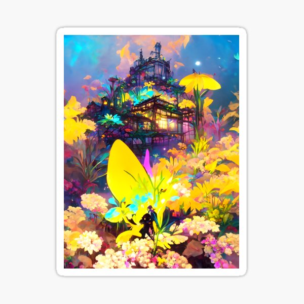 "Golden Night Inn" Sticker for Sale by SolusVirent | Redbubble