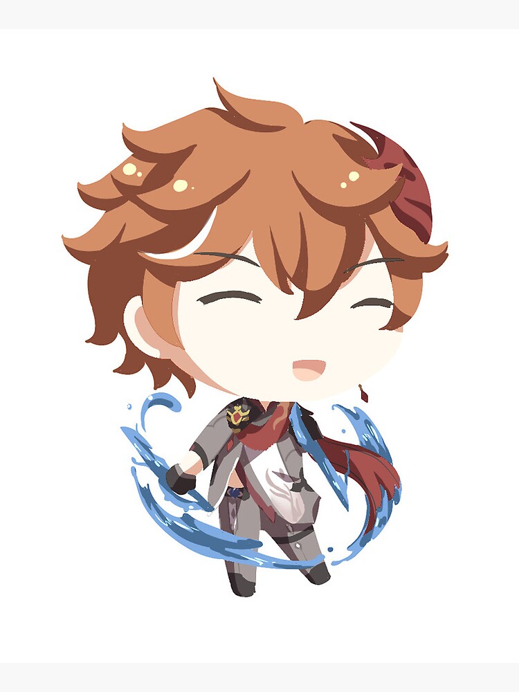 "Genshin Impact Childe Tartaglia Chibi" Greeting Card for Sale by ...