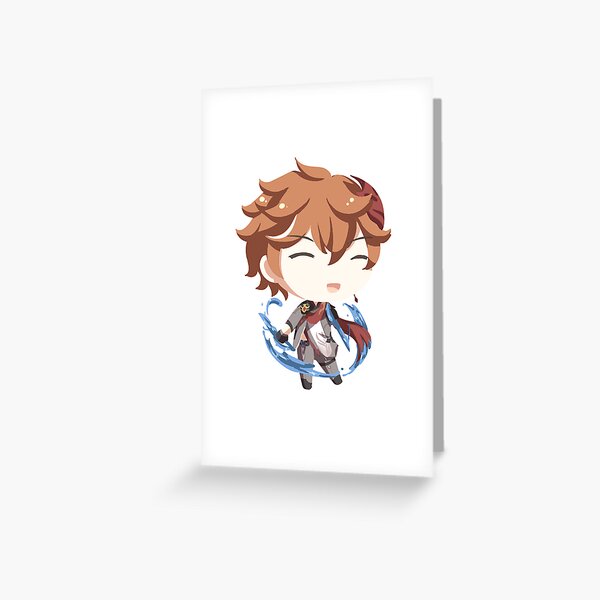 "Genshin Impact Childe Tartaglia Chibi" Greeting Card for Sale by ...