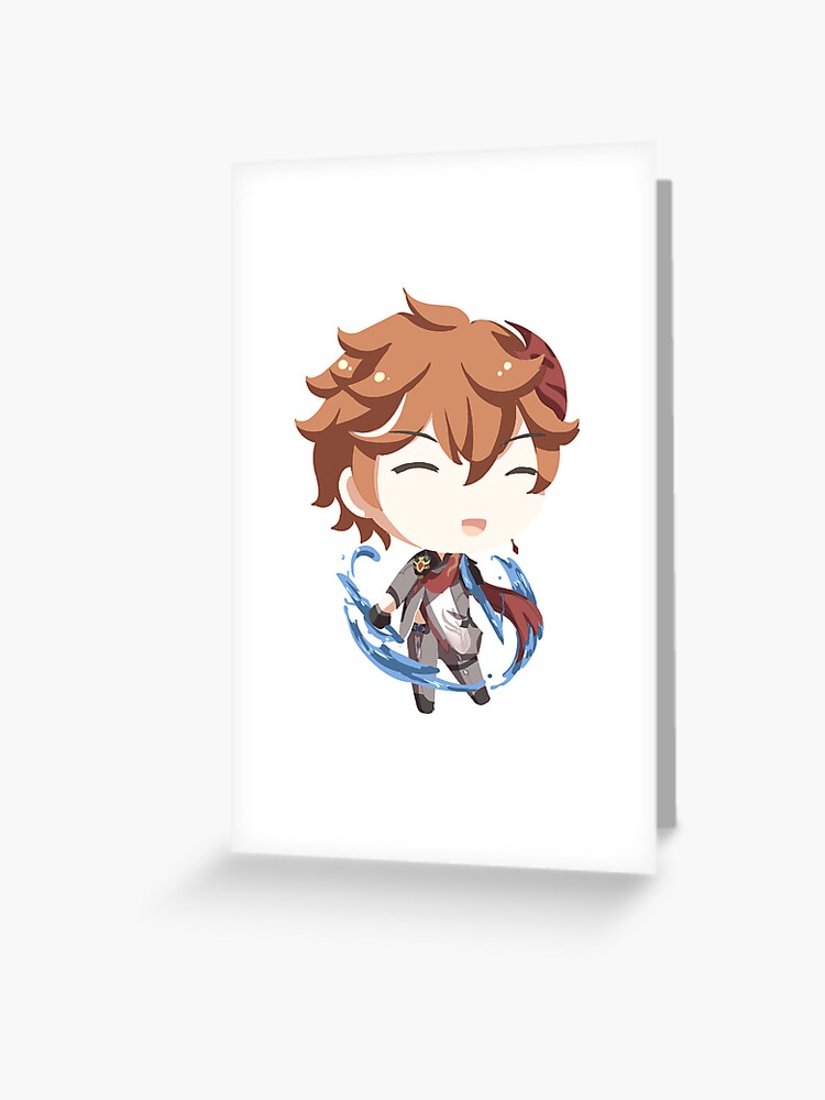 "Genshin Impact Childe Tartaglia Chibi" Greeting Card for Sale by ...