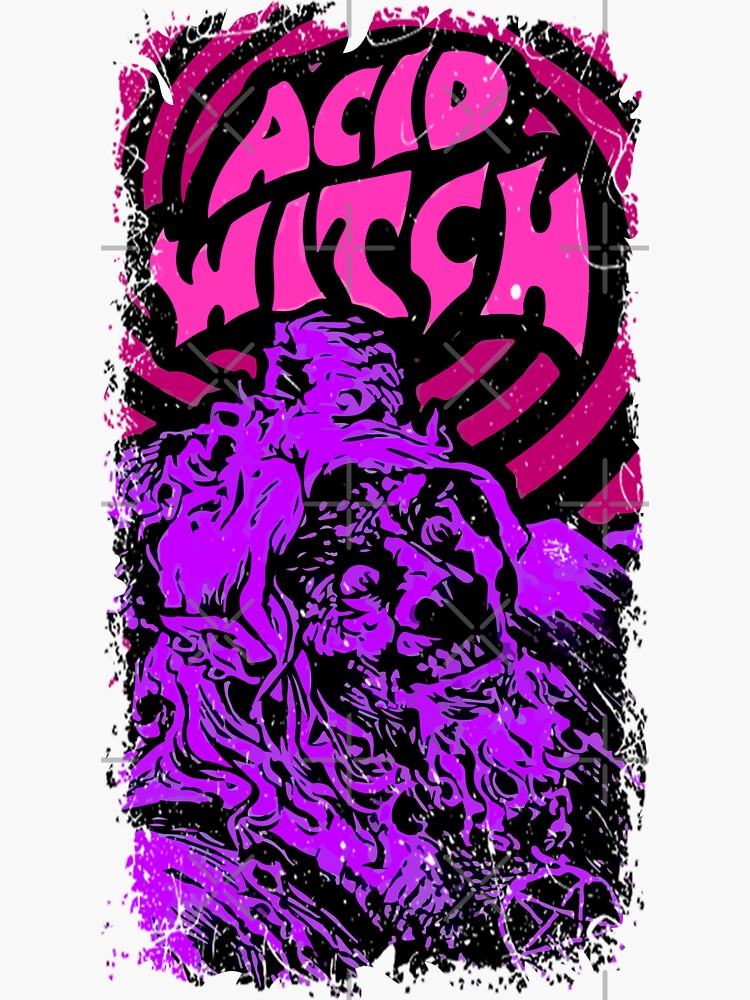 "Acid Witch Merch" Sticker for Sale by xxXVintageXxx | Redbubble