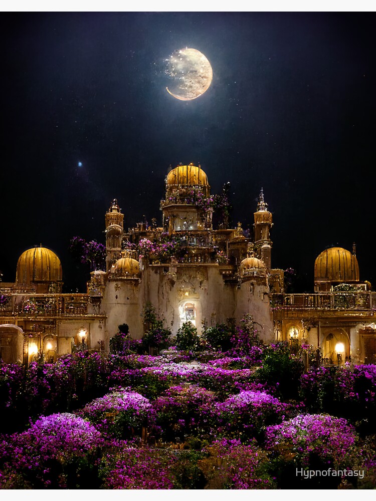 "Arabian Moon" Sticker for Sale by Hypnofantasy | Redbubble