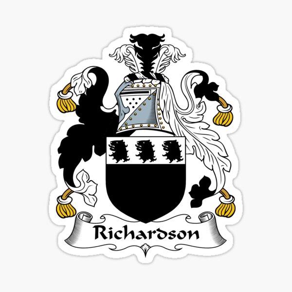 "Richardson" Sticker for Sale by HaroldHeraldry | Redbubble