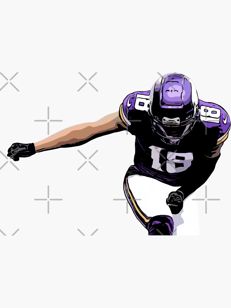 "Justin Jefferson Sticker" Sticker for Sale by RB941 | Redbubble