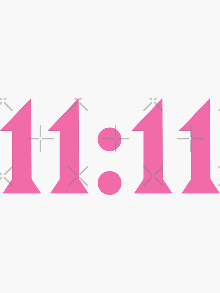 "angel number 1111" Sticker for Sale by syantzer | Redbubble