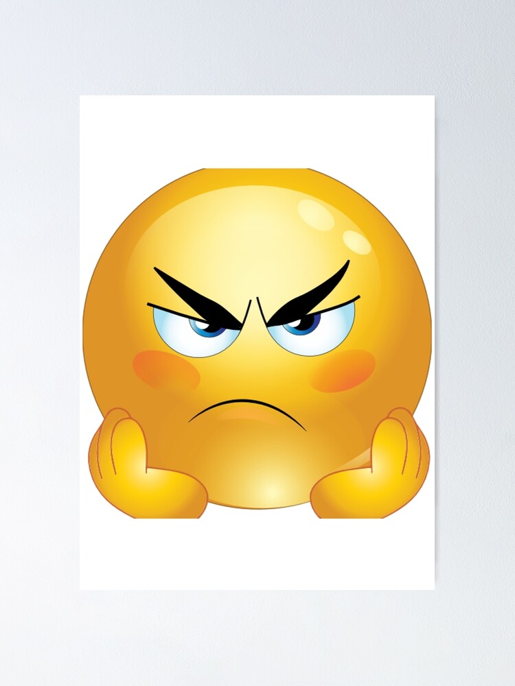 "a bad face emoji" Poster for Sale by sakuntha123 | Redbubble