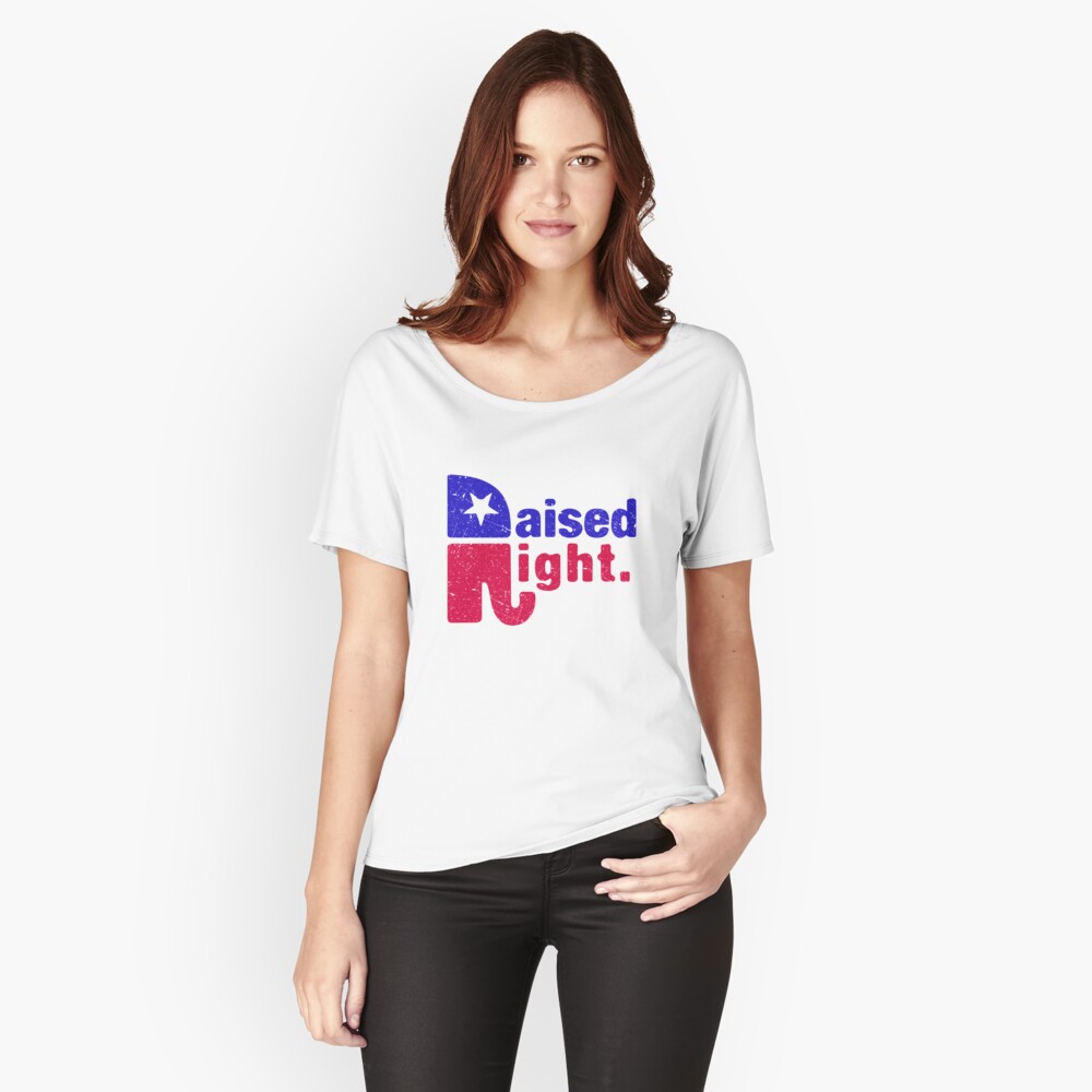 "Raised Right - Republican Elephant" Sticker for Sale by ItsMyParty ...