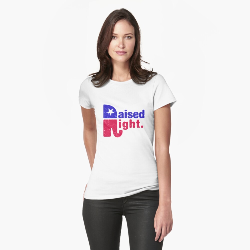 "Raised Right - Republican Elephant" Sticker for Sale by ItsMyParty ...