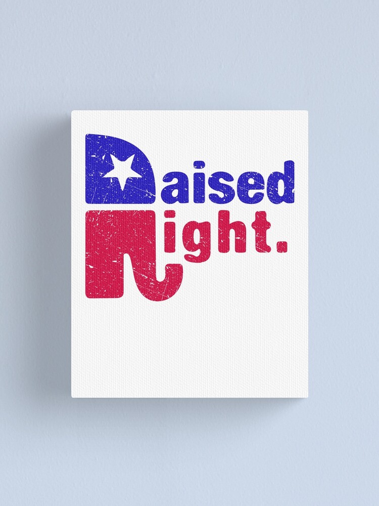 "Raised Right - Republican Elephant" Canvas Print by ItsMyParty | Redbubble