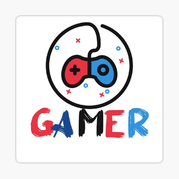 "Gamer" Sticker for Sale by Hadimubeen | Redbubble