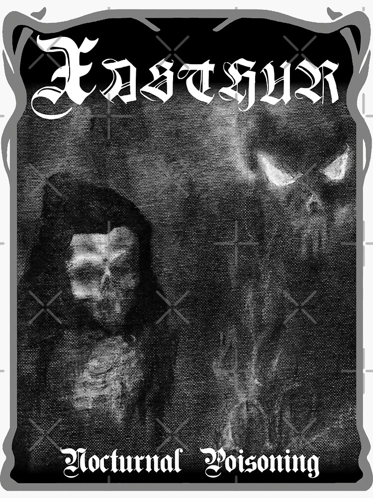 "Nocturnal Poisoning by Xasthur - Classic Old School Depressive Black Metal" Sticker for Sale by ...