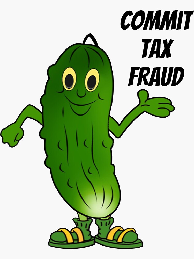 "We Commit Tax Fraud" Sticker for Sale by hendersoons | Redbubble