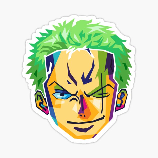 "Pop Art Zoro" Sticker for Sale by Robibahroni | Redbubble