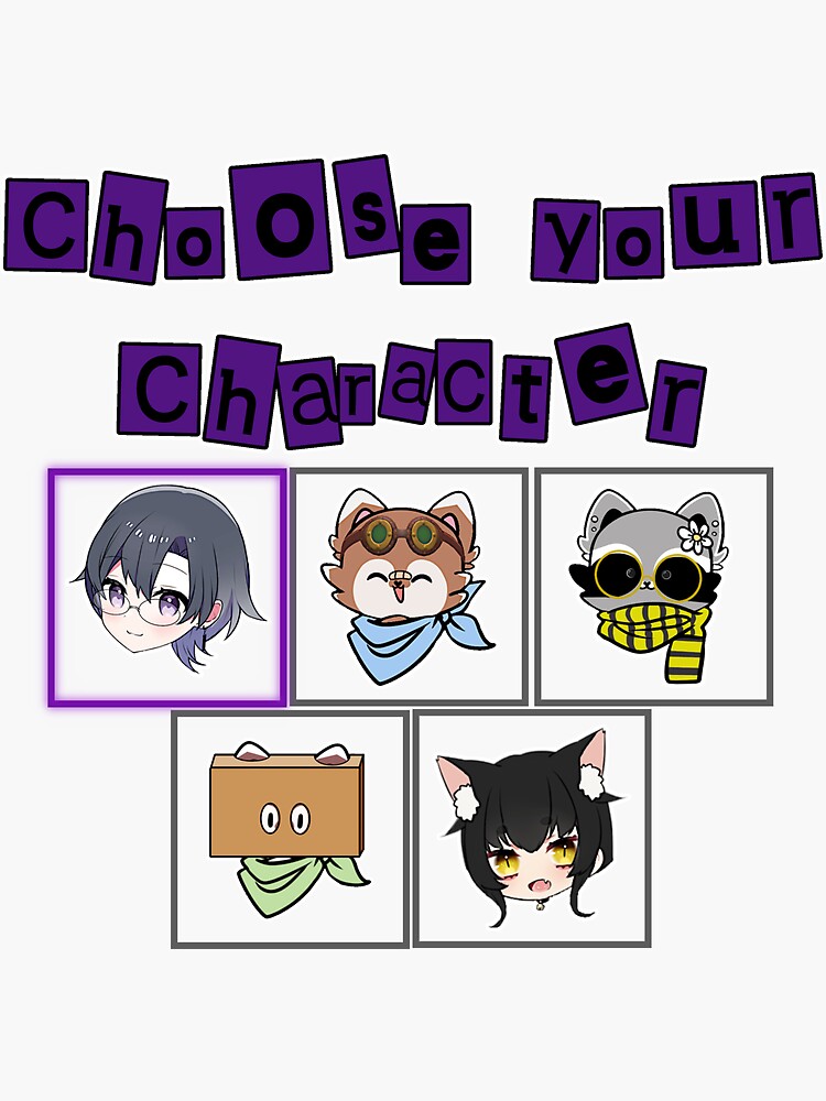 "Choose your character" Sticker for Sale by NaleyaSann | Redbubble