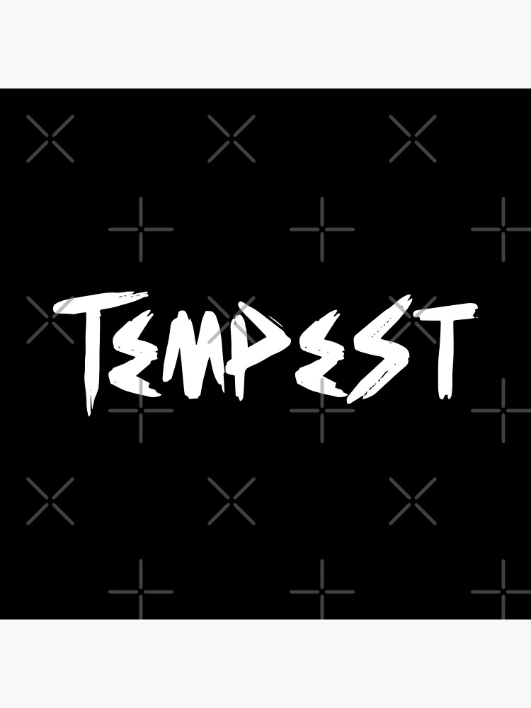 "Cool Tempest Quote in Cool Brush Font White Color " Poster for Sale by ...