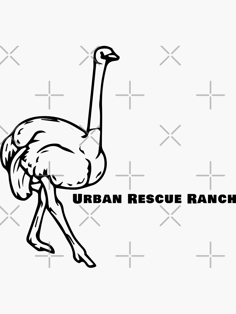 "Urban Rescue Ranch" Sticker for Sale by DOT-A-LINE | Redbubble