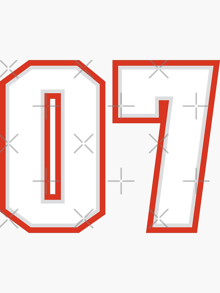 "American Football Number Seven Sports Lucky Number 7 From New England ...
