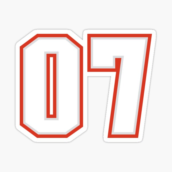 "American Football Number Seven Sports Lucky Number 7 From New England ...