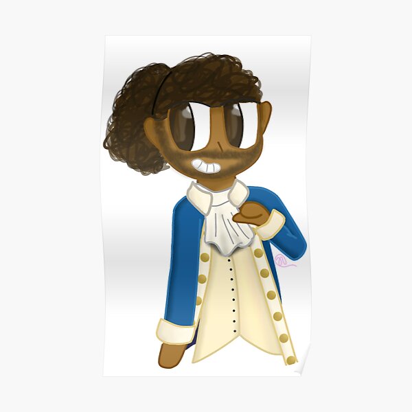 "Chibi Lafayette Hamilton Musical Fanart" Poster by Lams-Septiplier ...
