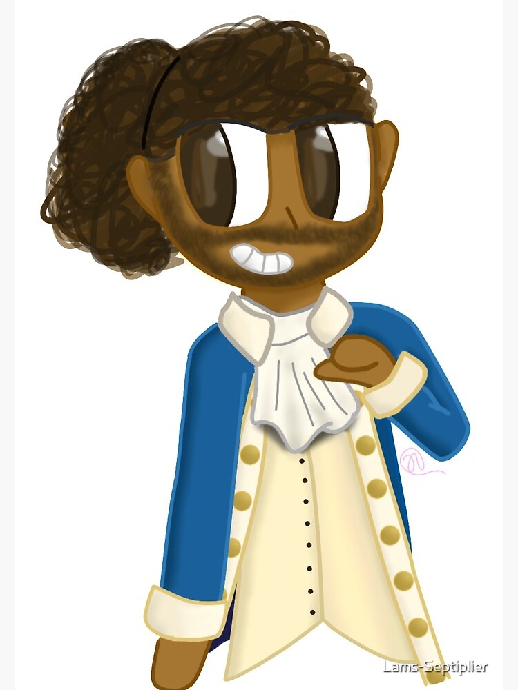 "Chibi Lafayette Hamilton Musical Fanart" Spiral Notebook by Lams ...