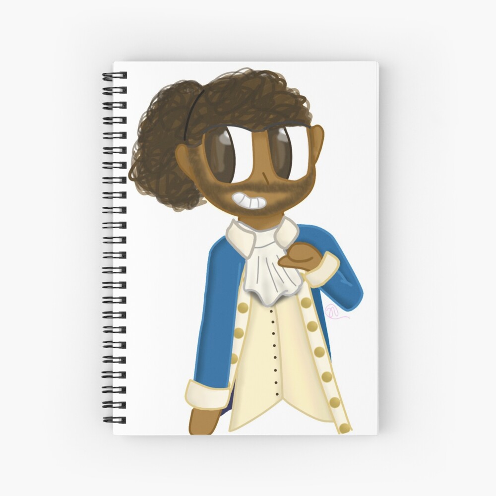 "Chibi Lafayette Hamilton Musical Fanart" Spiral Notebook by Lams ...