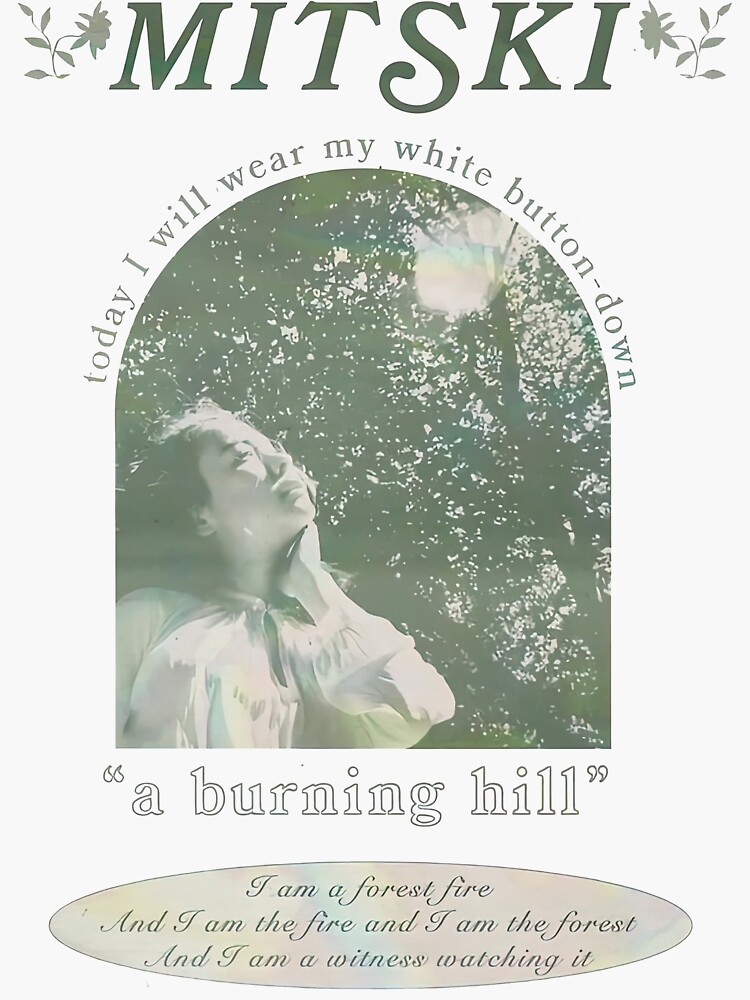 Pegatina «Mitski una pubertad de Burning Hill» de BlairBauch | Redbubble