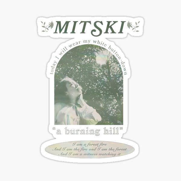 "Mitski A Burning Hill Puberty" Sticker for Sale by BlairBauch | Redbubble