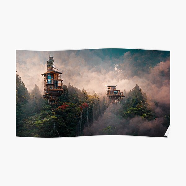 "Treehouse" Poster for Sale by RicoInStudios | Redbubble
