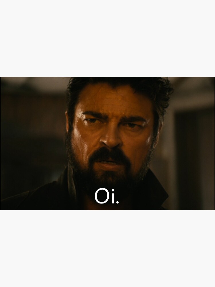 ""Oi" Billy Butcher The Boys Homelander Vought " Sticker for Sale by ...