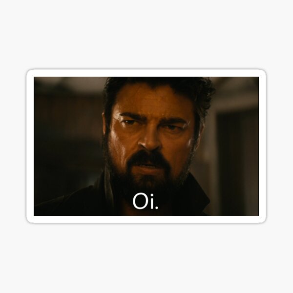 ""Oi" Billy Butcher The Boys Homelander Vought " Sticker for Sale by ...