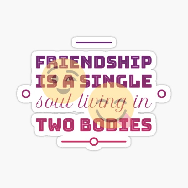 "Friendship Slogan" Sticker for Sale by Amitpanchal | Redbubble