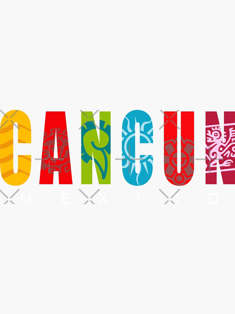 "Cancun Mexico Beach" Sticker for Sale by PopArtDesigns | Redbubble