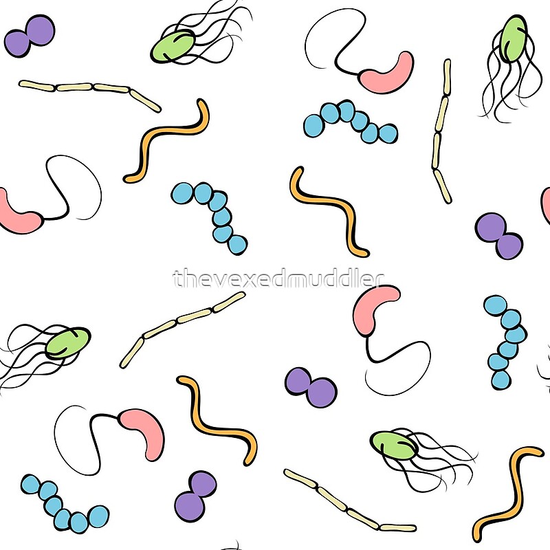 "Pastel Rainbow Bacteria " by the vexed muddler | Redbubble