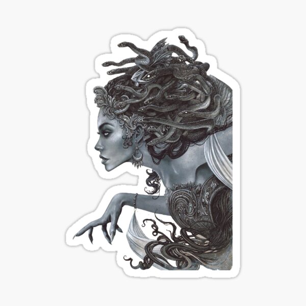 "Medusa Sticker " Sticker for Sale by Check-itOut | Redbubble