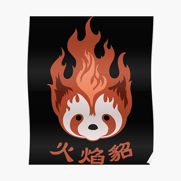 Poster « Legend of Korra Fire Ferrets Pro Emblème de pliage », par ChristopheRueg | Redbubble