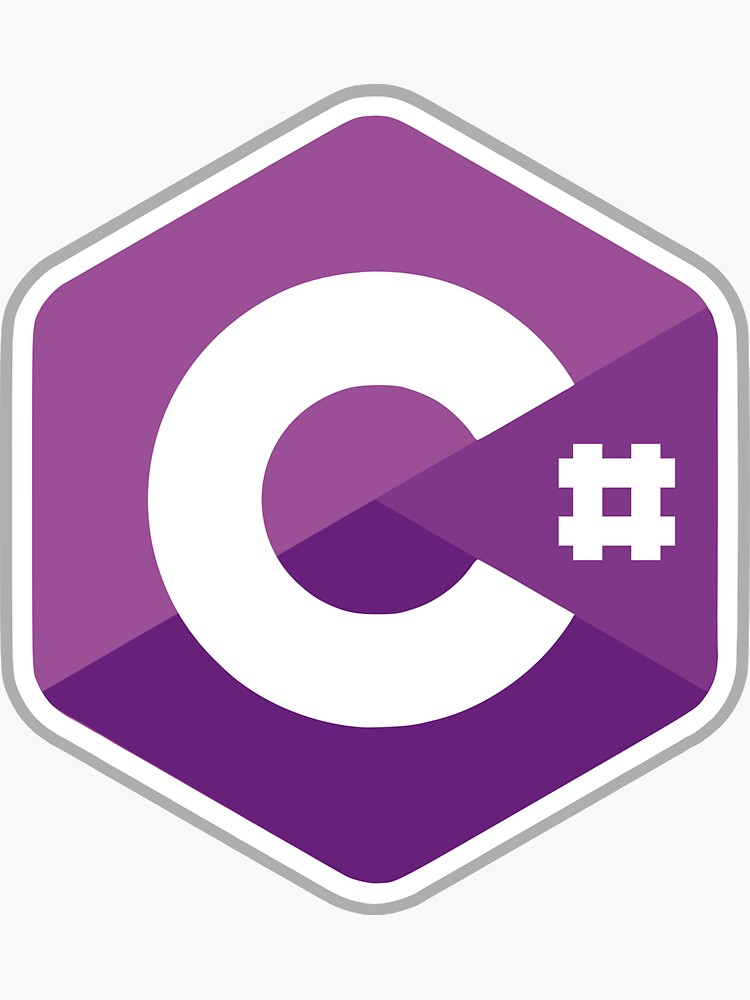"C# Logo" Sticker for Sale by Communisman11 | Redbubble