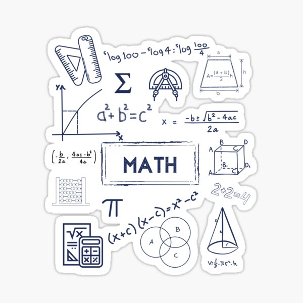 "Welcome Back to School Math Navy School Subject " Sticker for Sale by ...
