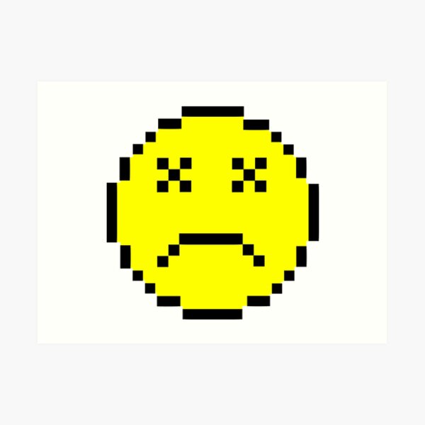 "Minesweeper dead smiley" Art Print by UberGhibli | Redbubble