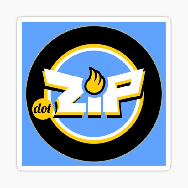 "logdotzip " Sticker for Sale by MomIsMagicals | Redbubble
