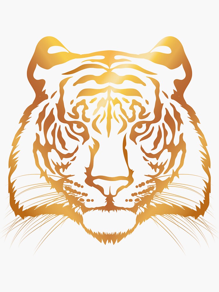 "DIGITAL ART BENGAL TIGER" Sticker for Sale by johnpaps | Redbubble
